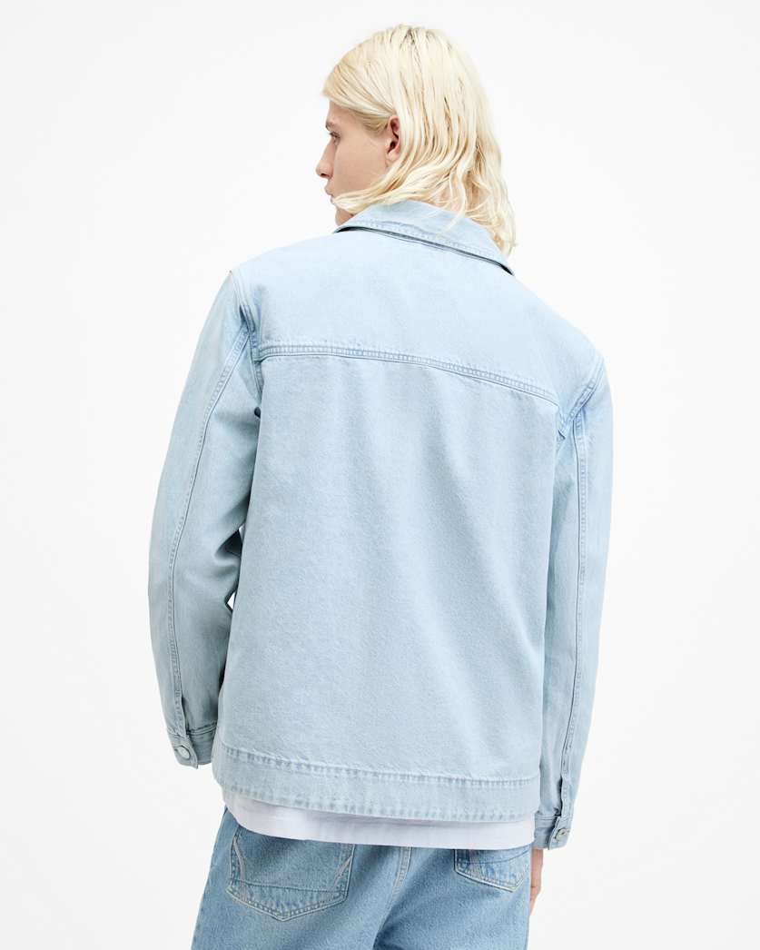 Eavis Relaxed Fit Jacket Indigo Blue | ALLSAINTS